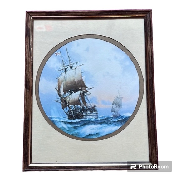 Art | Framed Artwork Of The Hms Victory Noble Flagship Of Lord Nelson ...